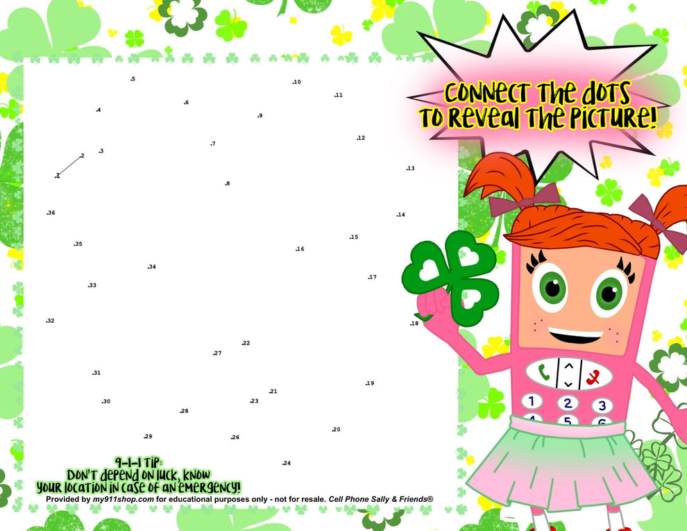 **FREEBIE** "Connect the Dots with Cell Phone Sally" Activity Sheet ...