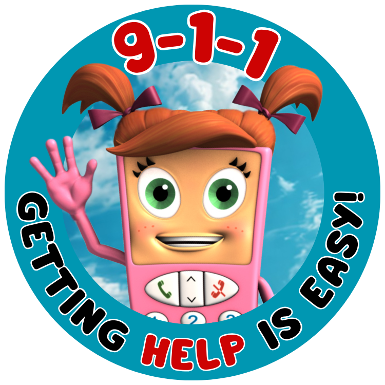 *NEW DESIGN* Cell Phone Sally Stickers (Roll of 1000) – my911shop.com