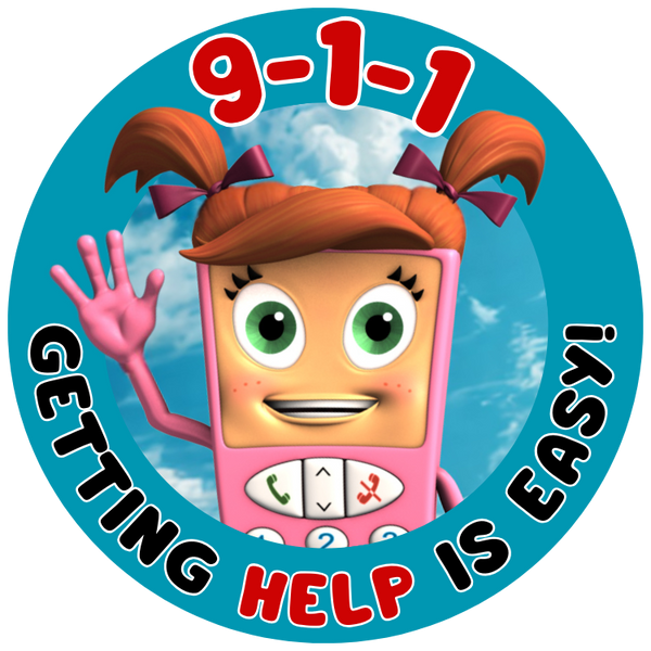 *NEW DESIGN* Cell Phone Sally Stickers (Roll of 1000) – my911shop.com